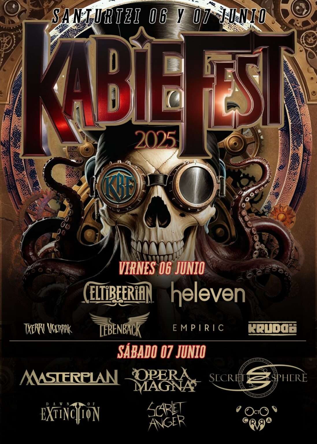 Kabiefest 2025: distribución de bandas - RockinBilbo